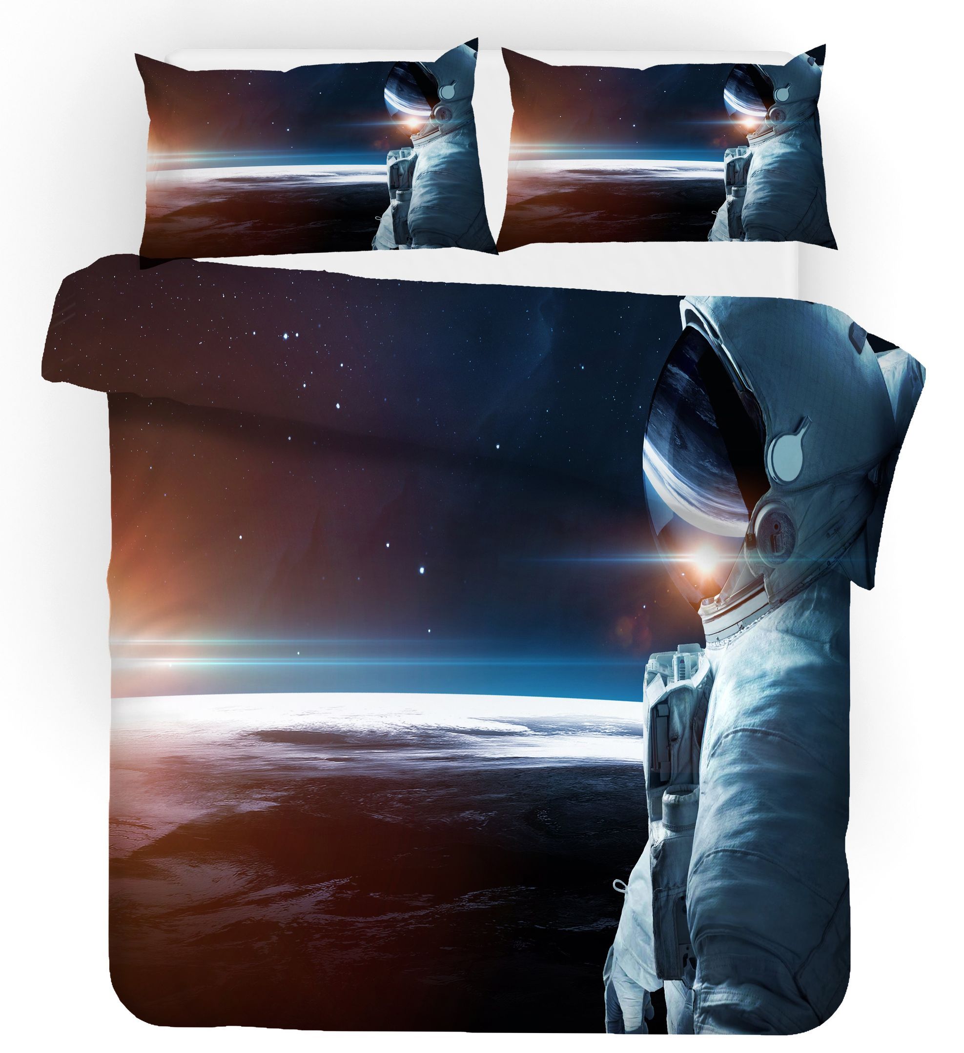 3D Astronaut Universe Space Bedding Set Bedroom Decor - Teehall - Live ...