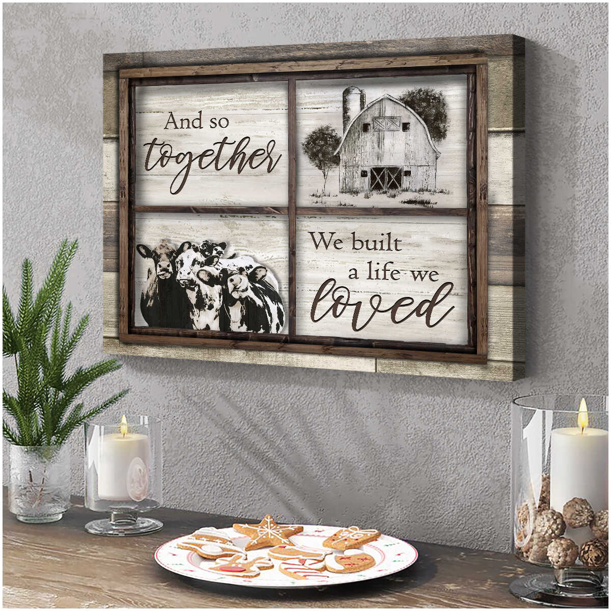 Window Farm And Cows And So Together We Built A Life We Loved Farmhouse