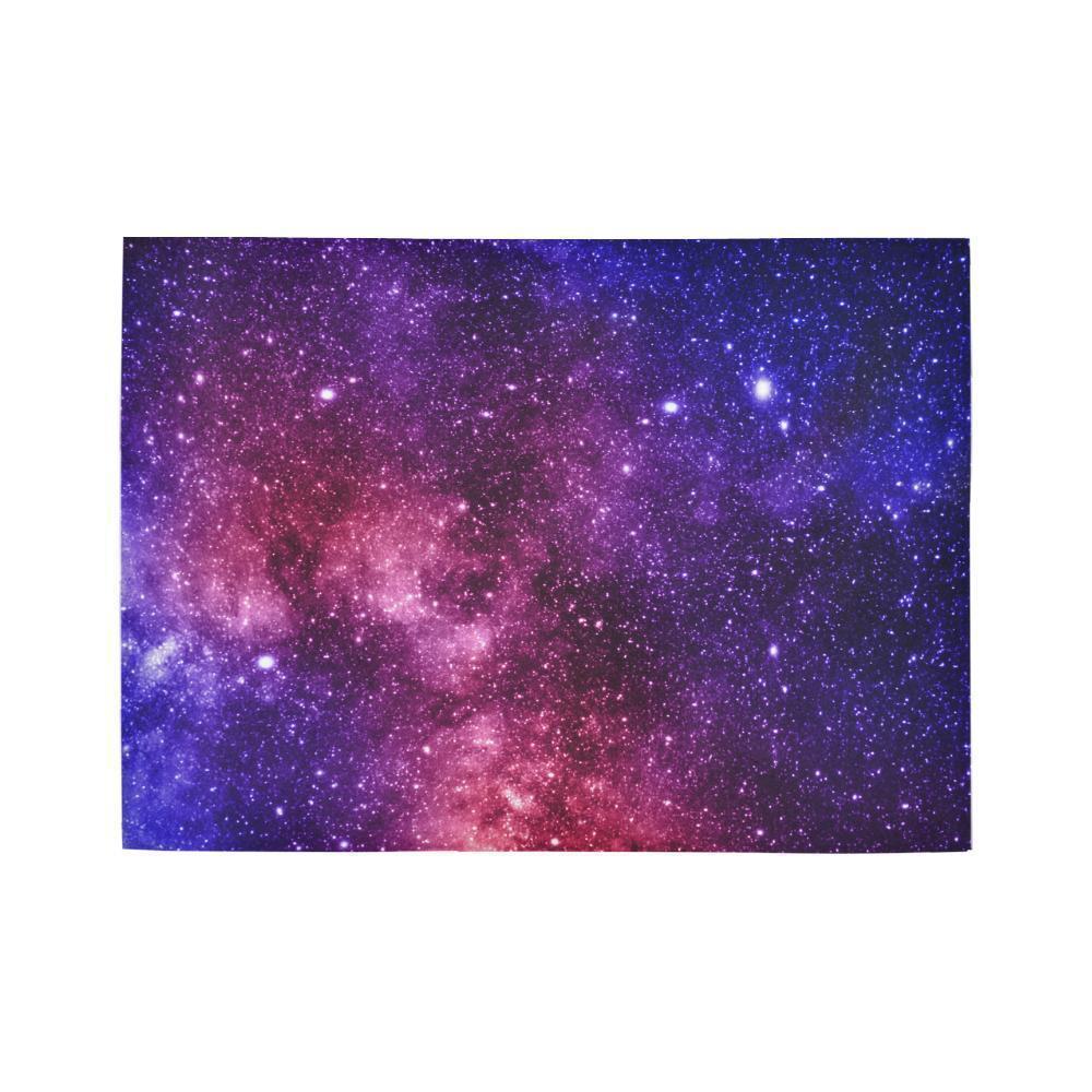Blue Purple Stardust Galaxy Space Print 5 X 7 Indoor Area Rug Floor ...