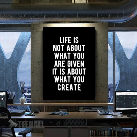 Keep On Creating Quote Motivational Canvas Prints Wall Art Decor ...
