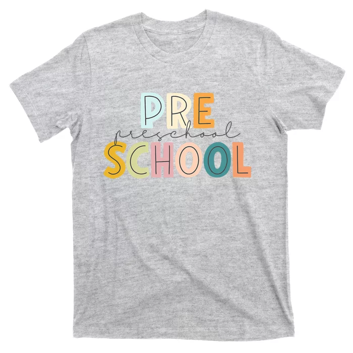 Preschool Teacher Alphabet Funny Back To School First Day T-Shirt ...